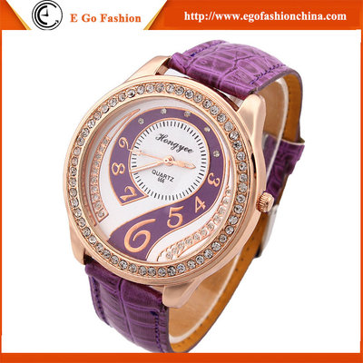 HY01 PU Leather Band Watch Woman Watch Luxury Branding Watches Quartz Analog Watch Hotsale