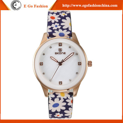 SK03 Flower Sports Watch PU Leather Mixed Order Top Brand Skone Watch Woman Watches New