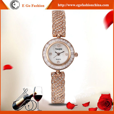 YQ05 Rose Gold Watch Silver Diamond Watch Vintage Watches Woman Luxury Branding Watch Girl