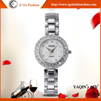 YQ07 Rose Gold Silver Watch Stainless Steel Band Watches Girls Female Bracelet Watch Dress