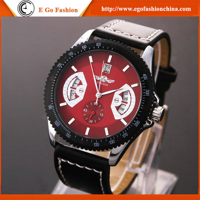 WN01 Mechanical Movement Mechanic Watches Man Leather Watch Hollow Out Rose Gold Watches