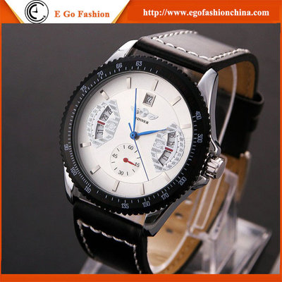 WN01 Mechanical Movement Mechanic Watches Man Leather Watch Hollow Out Rose Gold Watches