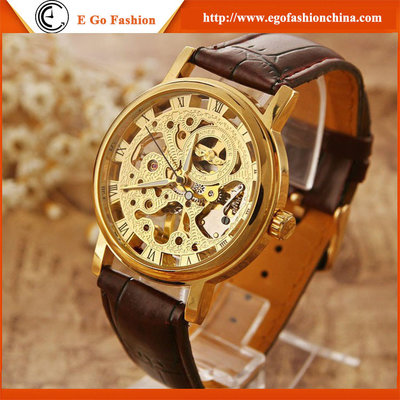 WN02 Mechanical Watches for Man Business Watch Hollow Out Back Winner Branding Watches Men