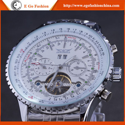 WN10 Fashion Business Watch JARAGAR Stainless Steel Watches Man Business Classic Watch Men