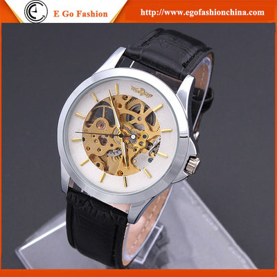 WN11 WINNER Watches for Man Men's Mechanical Watch Mechanic Movement Leather Vintage Watch
