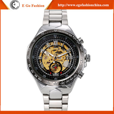 WN18 30M Waterproof Watch WINNER High End Stainless Steel Watch Mechanical Watch Sport Man