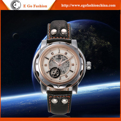 WN25 Retro Watch 2016 Hotsale Watches Man Mechanical Movement Forsing Watch Leather Watch