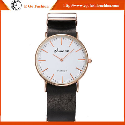 GV06 Fashion Business Watch Geneva Sports Watch PU Leather Strap Quartz Watch Unisex Watch