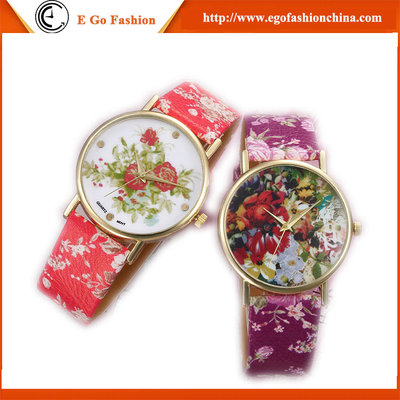 GV13 Geneva Watch Chinese Style PU Leather Watch Casual Watches for Woman Female Watches