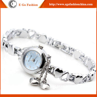 KM01 Full Stainless Steel Watch Kimio Women's Watch Quartz Watch Heart Pendant Gift Watch