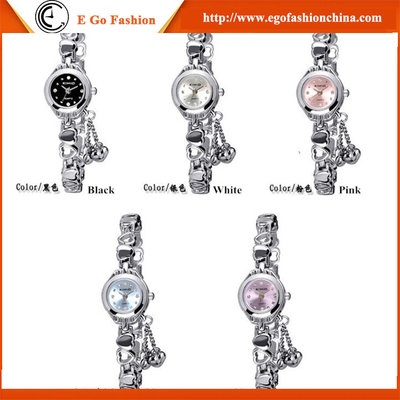 KM01 Full Stainless Steel Watch Kimio Women's Watch Quartz Watch Heart Pendant Gift Watch
