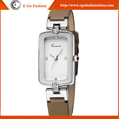 KM07 Square Dial Watch Fashion Business Watches for Woman Stainless Steel Leather Watches