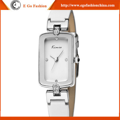 KM07 Square Dial Watch Fashion Business Watches for Woman Stainless Steel Leather Watches