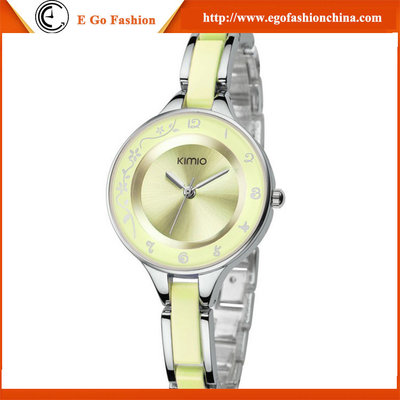 KM09 Fashion Jewelry Watches Woman Stainless Steel Pink Quartz Analog Watch Bracelet Watch