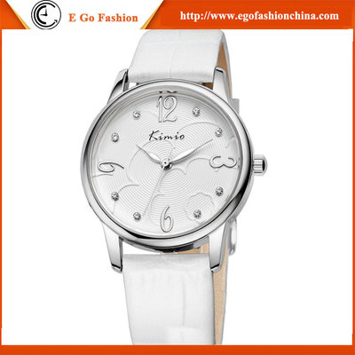 KM10 Fashion Jewelry Wholesale Stainless Steel Watch Genuine Leather Watch Woman Dress