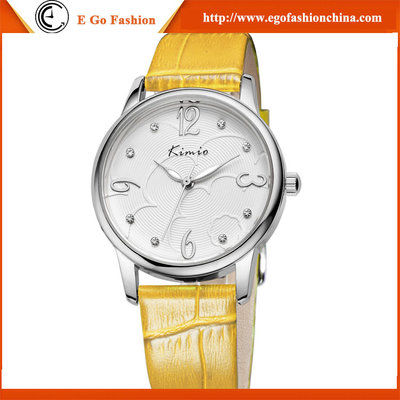 KM10 Fashion Jewelry Wholesale Stainless Steel Watch Genuine Leather Watch Woman Dress