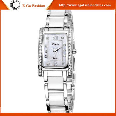 KM12 Fashion Women Lady Stainless Steel Crystal Dial Quartz Analog Luxury Wrist Watch Hot