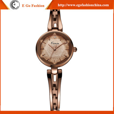 KM22 Luxury Rose Gold Ladies Women Girl Diamond Stainless Steel Quartz Wristwatch Gift Box