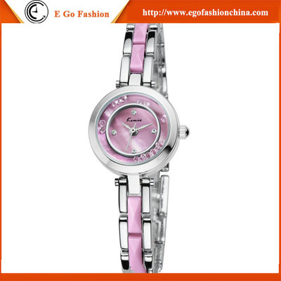 KM24 6 Colors Full Stainless Steel Bracelet Bangle Watches Quartz Analog Watches for Woman