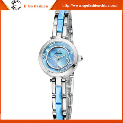 KM24 6 Colors Full Stainless Steel Bracelet Bangle Watches Quartz Analog Watches for Woman