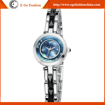 KM24 6 Colors Full Stainless Steel Bracelet Bangle Watches Quartz Analog Watches for Woman