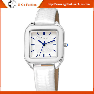 KM25 Women Stunning Round Crystal Dial Quartz Analog Leather Unisex Leather Watch Woman