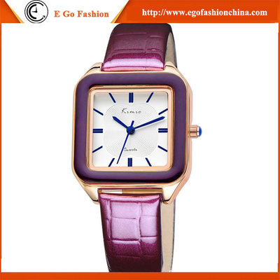 KM25 Women Stunning Round Crystal Dial Quartz Analog Leather Unisex Leather Watch Woman