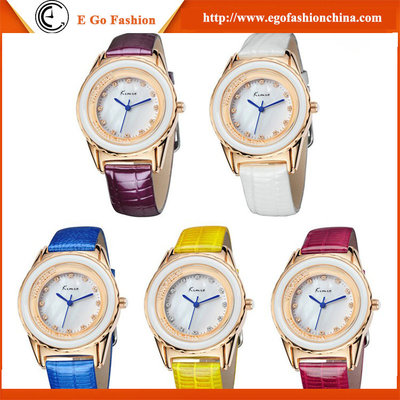 KM27 Yellow Full Rhinestone Watch Woman OL Office Lady Watches Quartz Analog Gift Watch