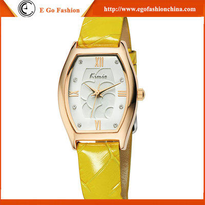 KM29 Fashion Casual Watch Quartz Analog Watches Gift Wristwatch Genuine Leather Watch Lady
