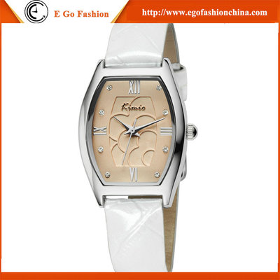 KM29 Fashion Casual Watch Quartz Analog Watches Gift Wristwatch Genuine Leather Watch Lady