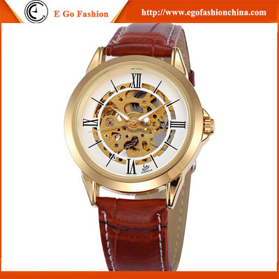 SH10 Vintage Watch for Man Men's Wristwatch Mechnical Movement SHENHUA Leather Watch Man