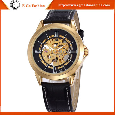SH10 Vintage Watch for Man Men's Wristwatch Mechnical Movement SHENHUA Leather Watch Man