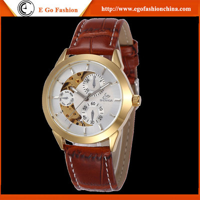 SH13 Top Brand Watches for Man Unisex Watch Mechnical Watch SHENHUA Genuine Leather Watch