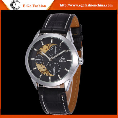 SH13 Top Brand Watches for Man Unisex Watch Mechnical Watch SHENHUA Genuine Leather Watch