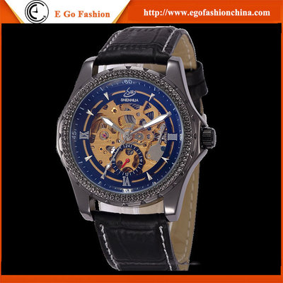SH18 SHENHUA Watch Fashion Casual Watches Man Mechnical Watch Hollow Out Gift Box Watches