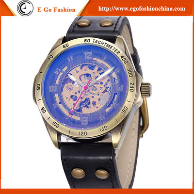 SH19 Genuine Leather Watch Man Men's Watch Trendy Mechanical Watch Stainless Steel Watch