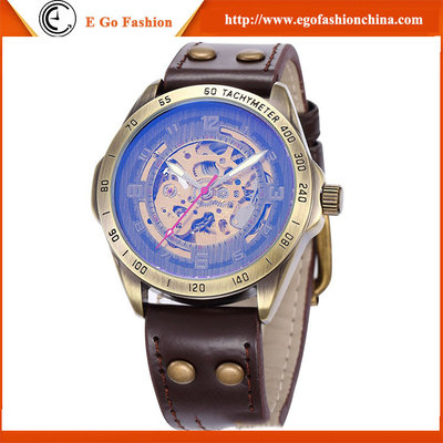 SH19 Genuine Leather Watch Man Men's Watch Trendy Mechanical Watch Stainless Steel Watch