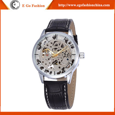 SH25 Full Gold Watch Luxury Dress Watches Hollow Out Mechanical Watches Man SHENHUA Watch