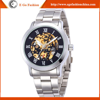SH32 Full Stainless Steel Watch for Man Unisex Watches Mechanical Watch Roman Numberal Hot