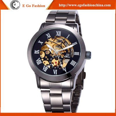 SH32 Full Stainless Steel Watch for Man Unisex Watches Mechanical Watch Roman Numberal Hot