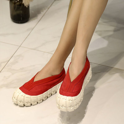 S005 Summer new women's shoes breathable frosted Baotou casual shoes thick-soled platform shoes women's shoes