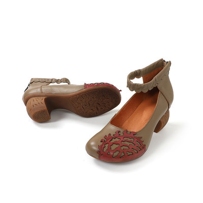 S054 leather shoes