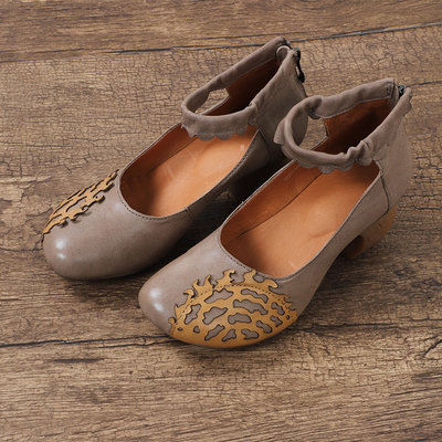 S054 leather shoes