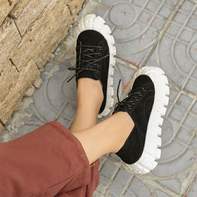 S113 Women's shoes autumn 2020 new dual-wear sports shoes women's casual lace-up platform platform shoes women