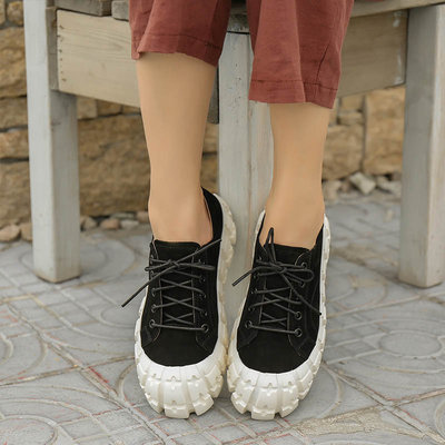 S113 Women's shoes autumn 2020 new dual-wear sports shoes women's casual lace-up platform platform shoes women
