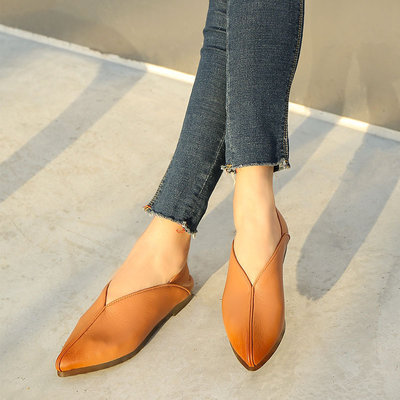 S115 Women's shoes ins tide shoes net red 2020 new autumn lazy shoes can be worn with flat shoes