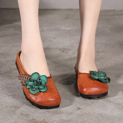 S134 2020 manufacturers simple temperament fashion women's shoes spring and autumn pure color metal buckle leather handm