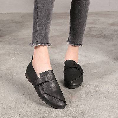 S175 Manufacturers literary forest round head leather handmade shoes fashion all-match simple autumn and winter new leat