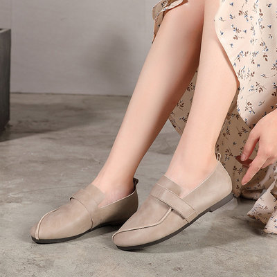 S175 Manufacturers literary forest round head leather handmade shoes fashion all-match simple autumn and winter new leat