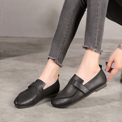 S175 Manufacturers literary forest round head leather handmade shoes fashion all-match simple autumn and winter new leat